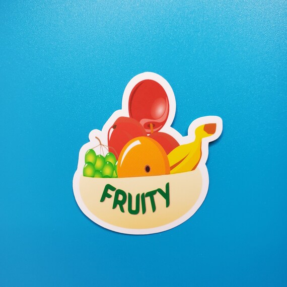 Fruit Bowl Glossy Vinyl Stickers Water Resistance Stickers - Etsy