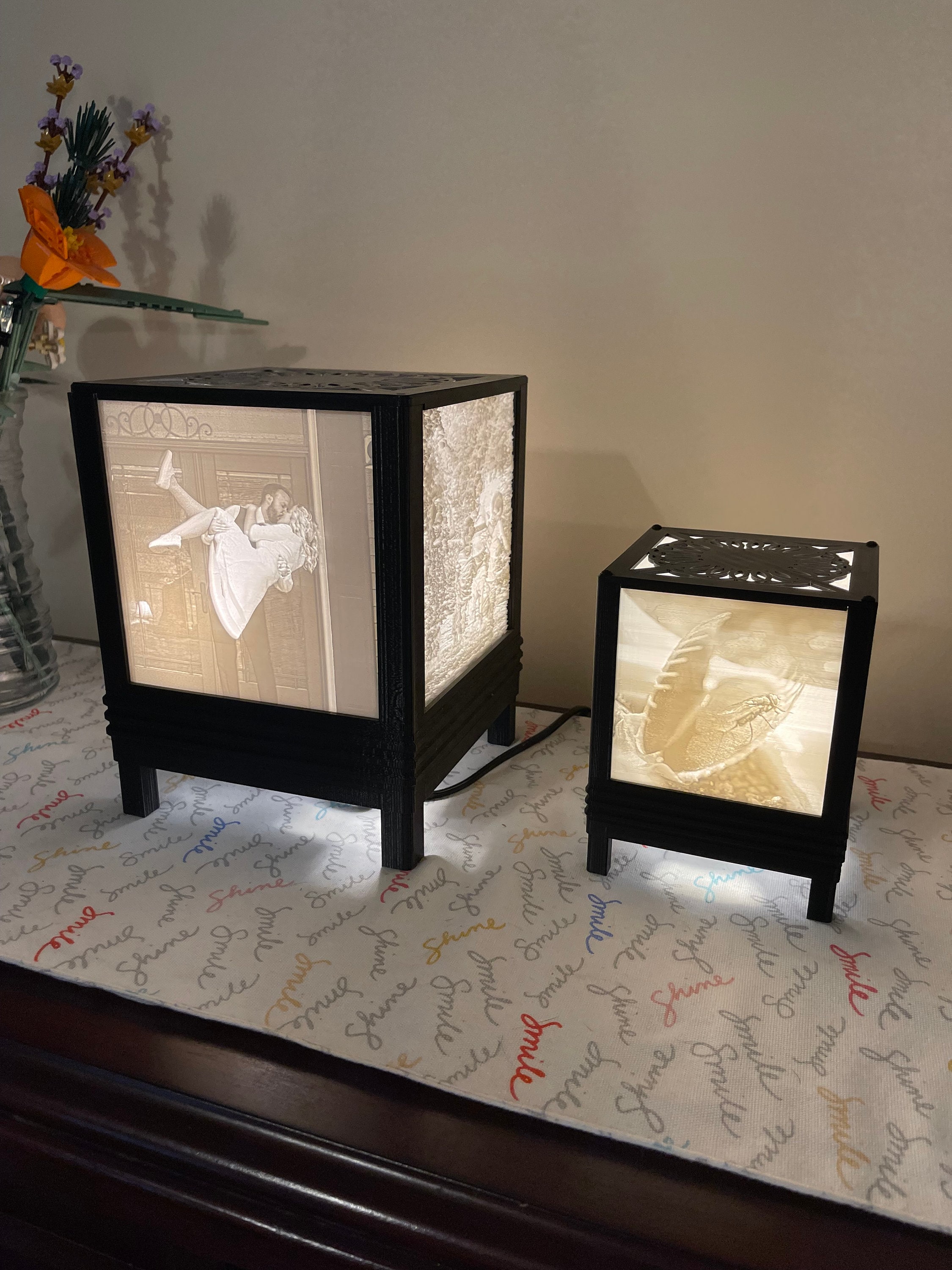 Custom Lithophane Lamp - Personalized 3D Printed Photo Light for Unique ...