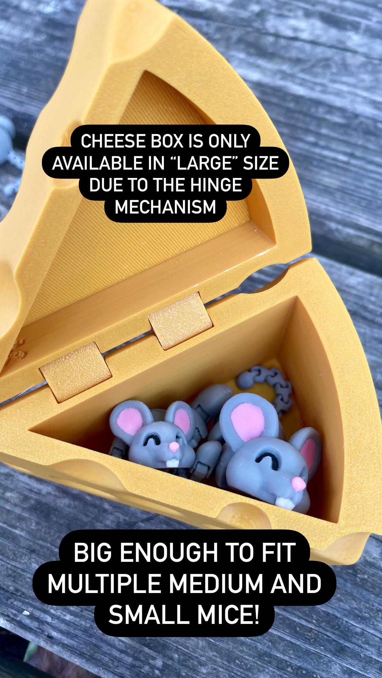Articulated Mouse With Optional Cheese Box| 3D Printed Flexi | Fidget ...