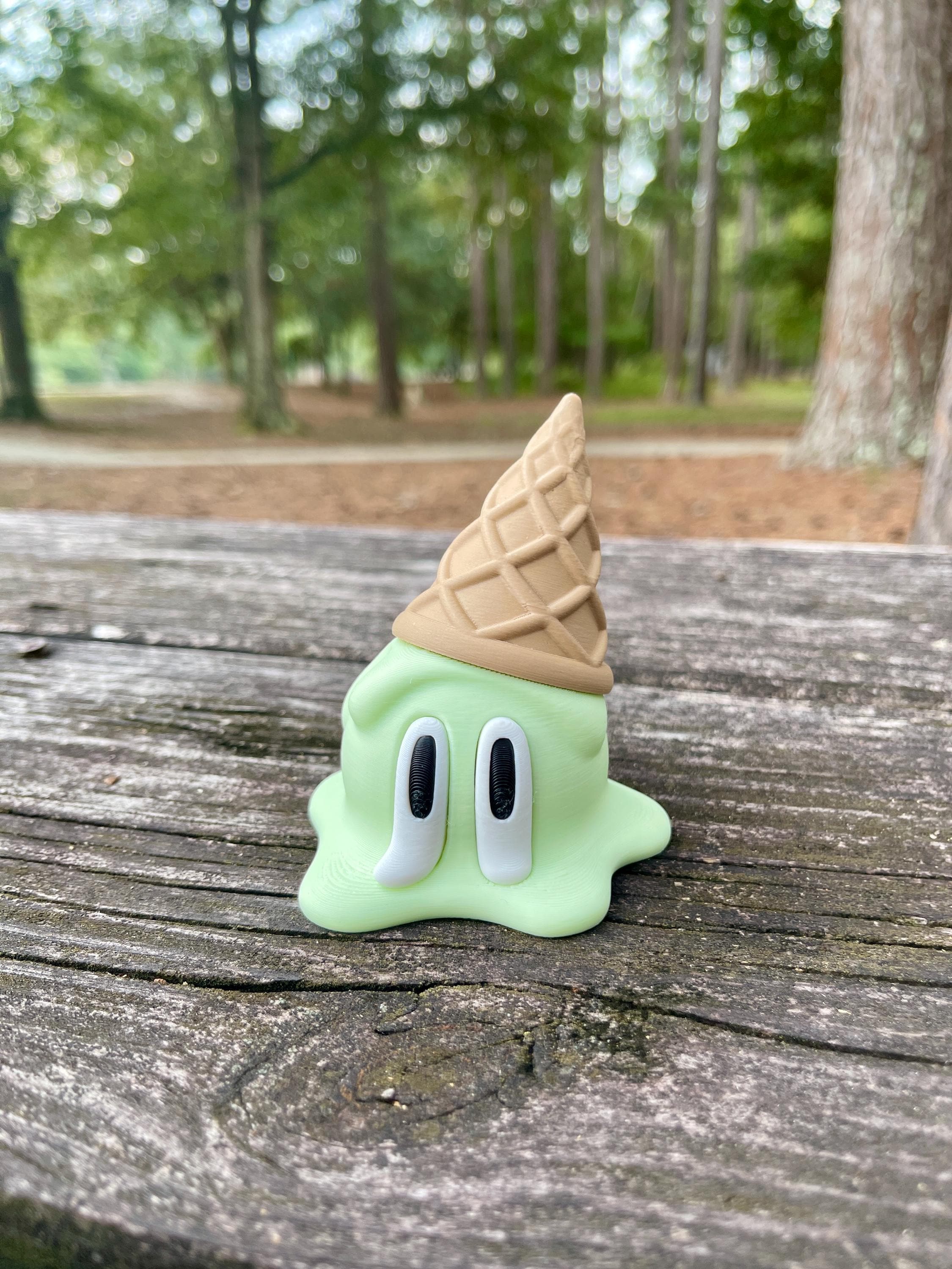 Blob Ice Cream Melted Scoop | Customizable 3D Printed Blob Lab Ice ...