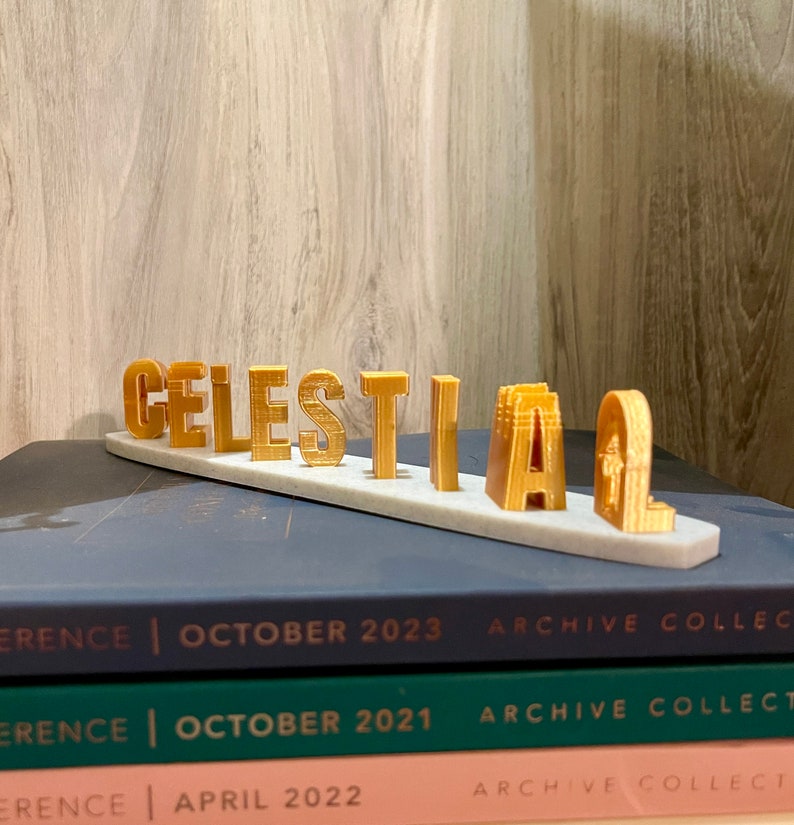 Think Celestial Dual Word Illusion 3D Print Russel M. Nelson Quote LDS ...