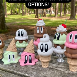 Blob Ice Cream Melted Scoop | Customizable 3D Printed Blob Lab Ice ...