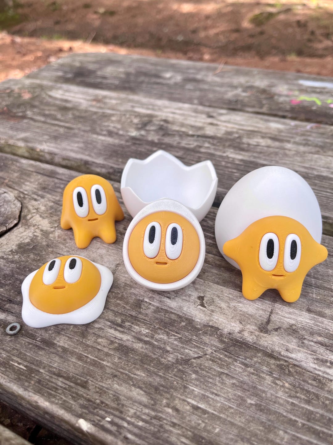 Cute 3D Printed Yolkies Egg Yolk Characters - Egg Yolk Figures - Choose ...