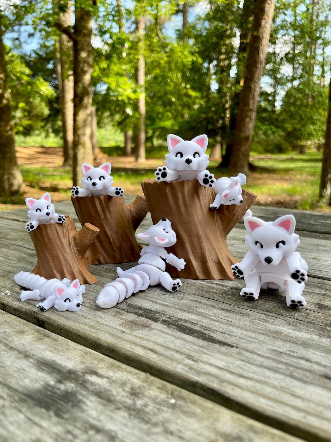 Articulated Arctic Fox | 3D Printed Flexi | Fidget Toy | ADHD Toy ...