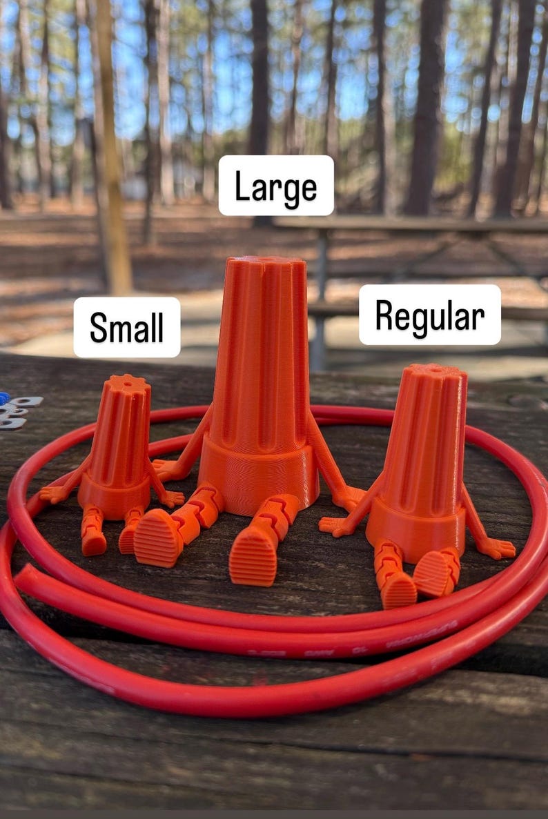 Wire Nut Buddy Figurine 3D Printed Articulating – Funny Garage, Shop ...