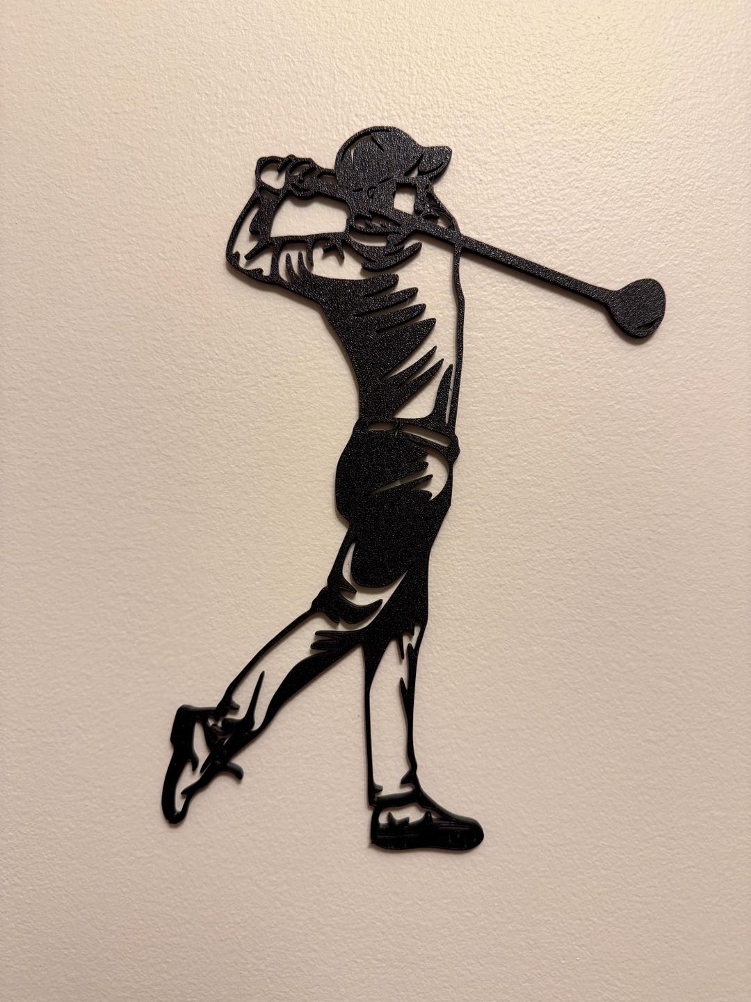 Golf Wall Art | 3D Printed | Holfer Swinging a Driver | Custom Colors ...