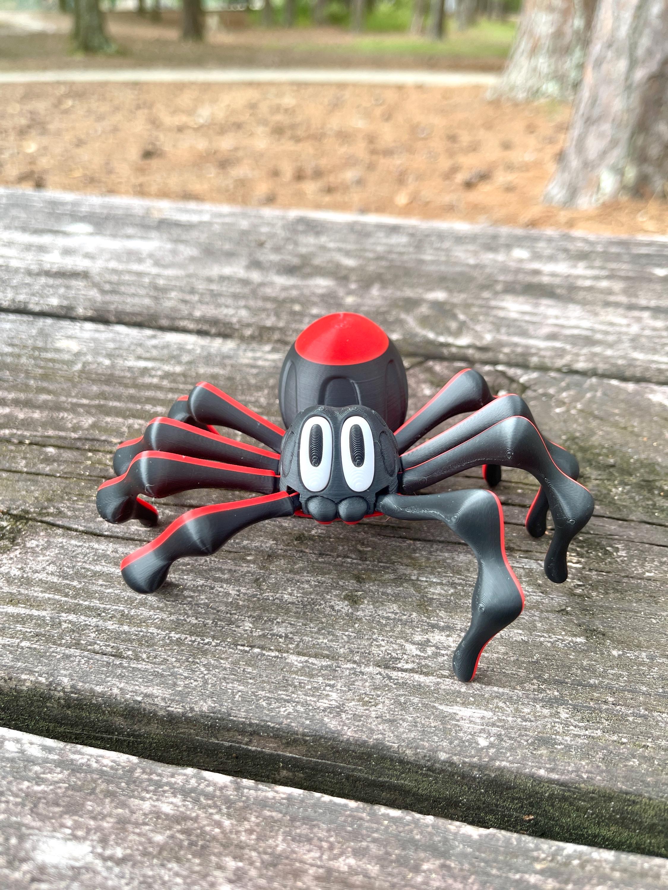 Blob Spider With Retractable Magnetic Web | 3D Printed Articulating ...