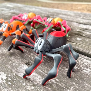 Blob Spider With Retractable Magnetic Web | 3D Printed Articulating ...
