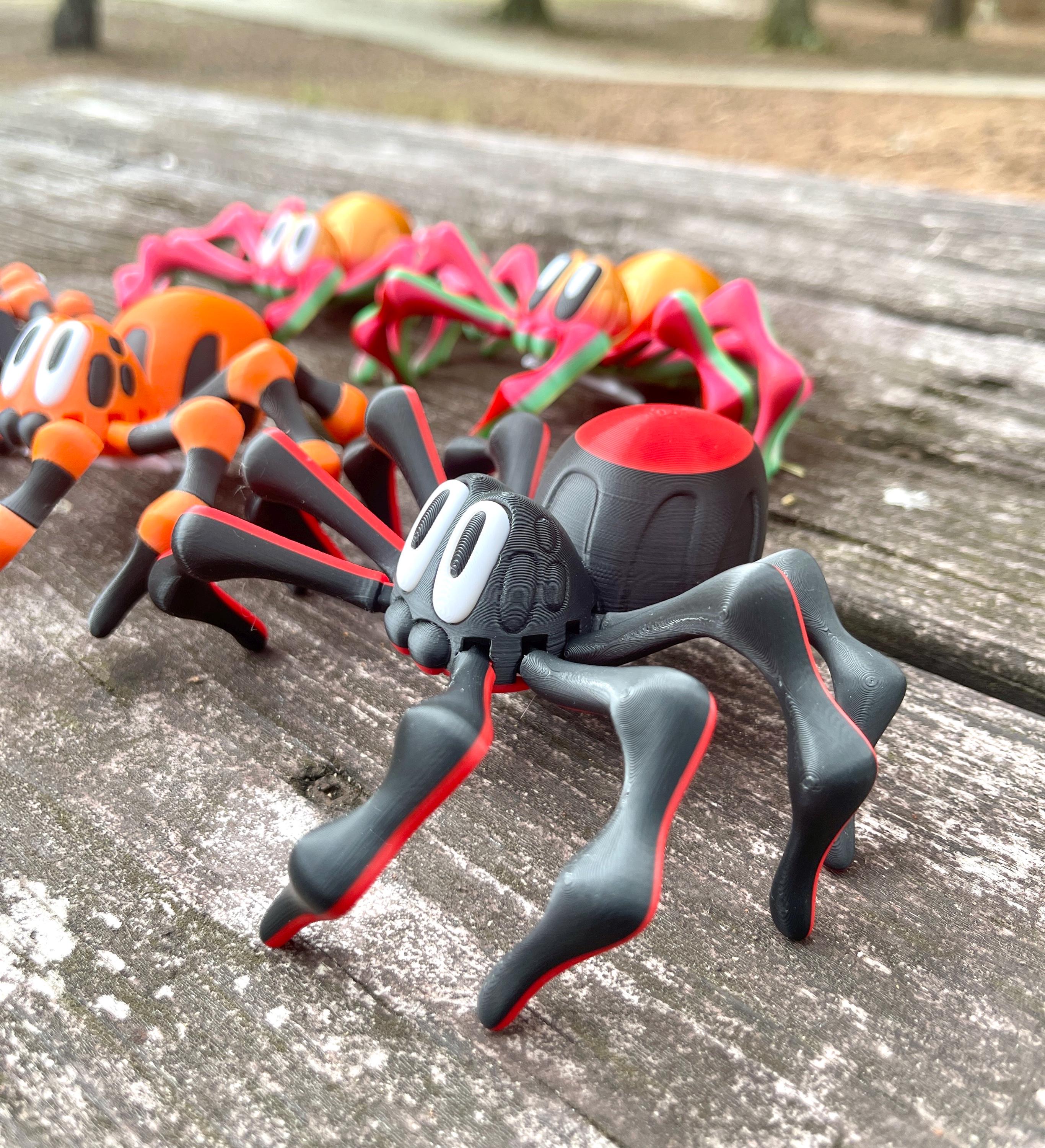 Blob Spider With Retractable Magnetic Web | 3D Printed Articulating ...