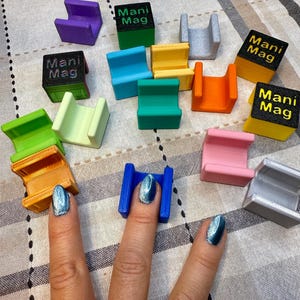 Mani-mag 2.0 - the Original 3D Printed Velvet Nails Go-to Solution for ...