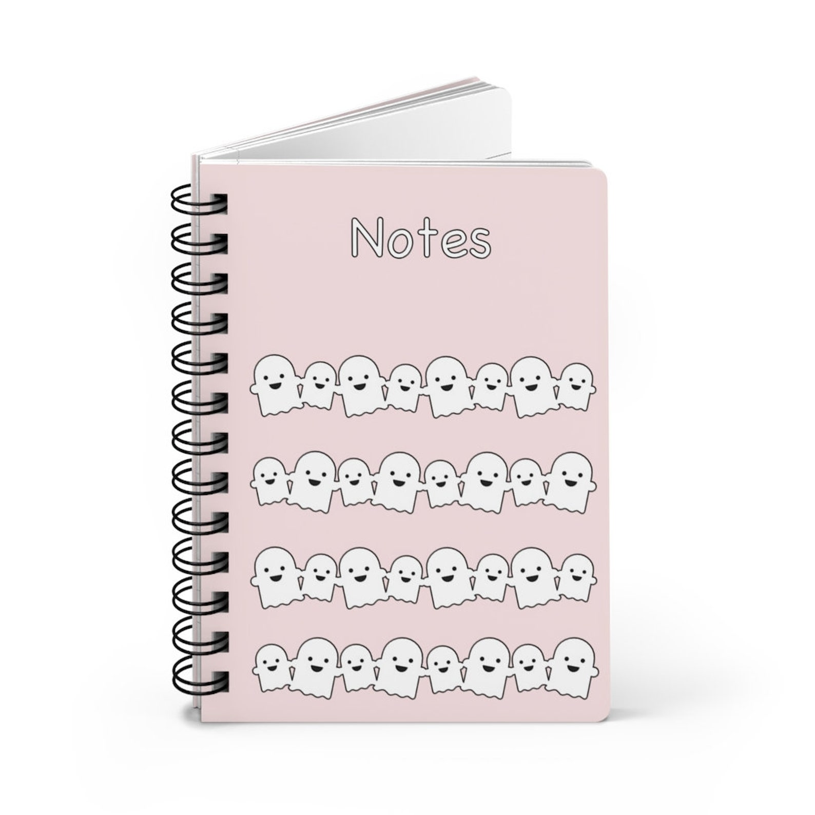 Pastel Pink Ghosts Laminated Notebook - Etsy