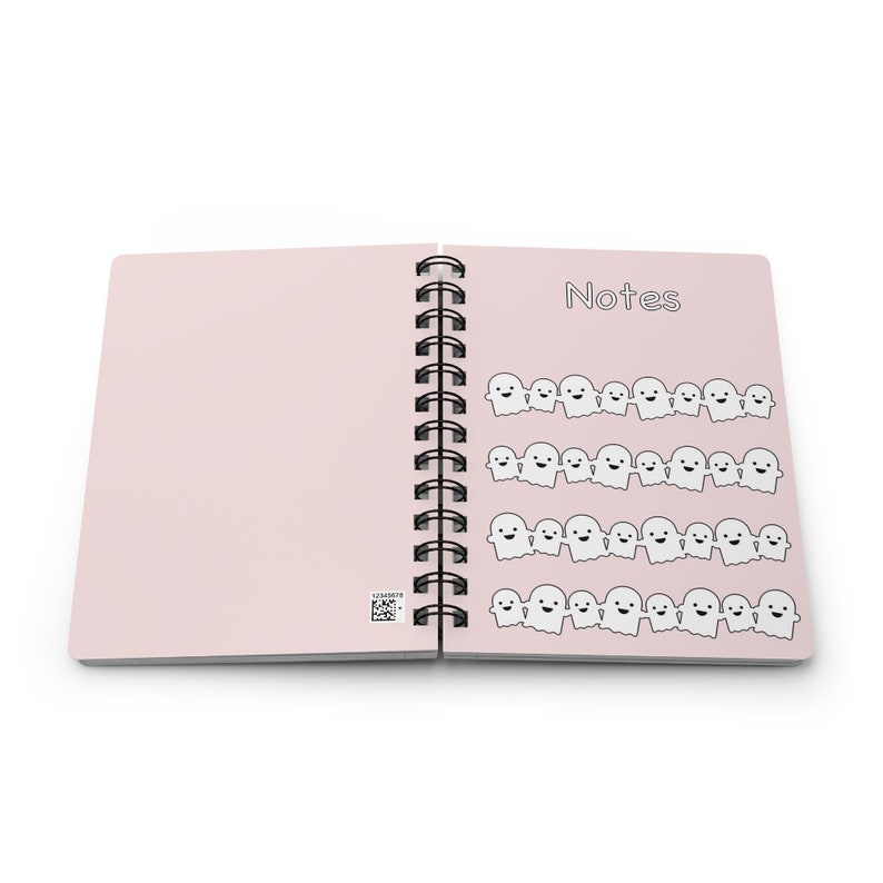 Pastel Pink Ghosts Laminated Notebook - Etsy