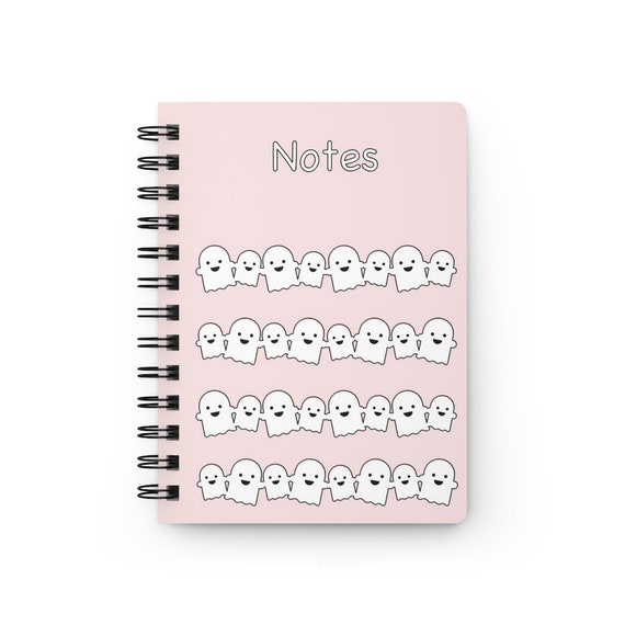 Pastel Pink Ghosts Laminated Notebook - Etsy