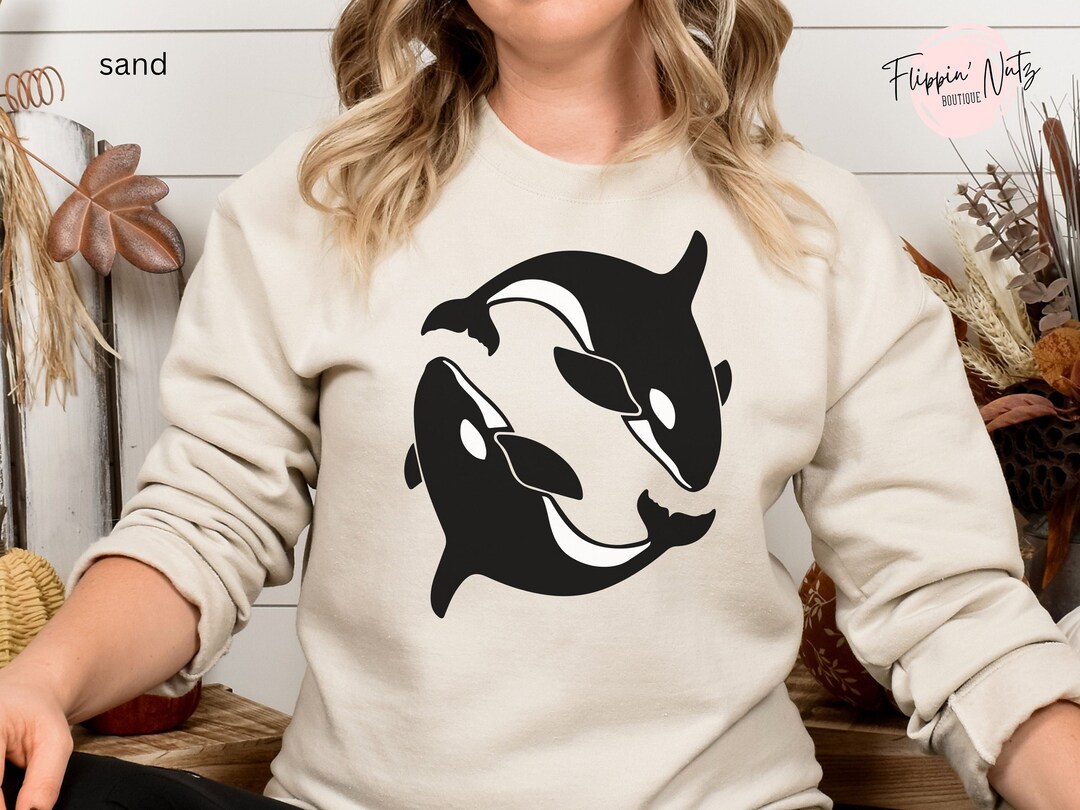 Orca Sweatshirt, Killer Whale Lover, Orca Shirt, Whale Gift, Orca Lover ...