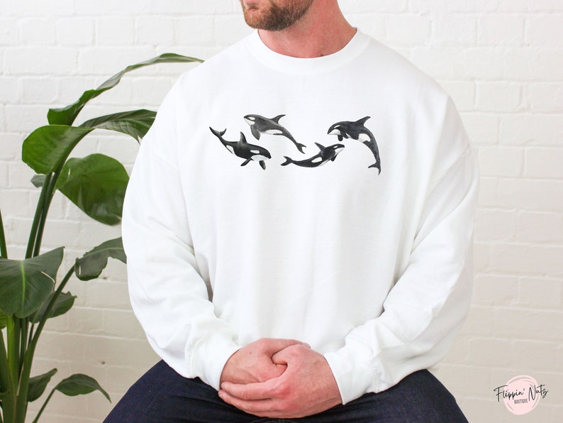 Orca Sweatshirt Killer Whale Lover Orca Shirt Whale Gift - Etsy