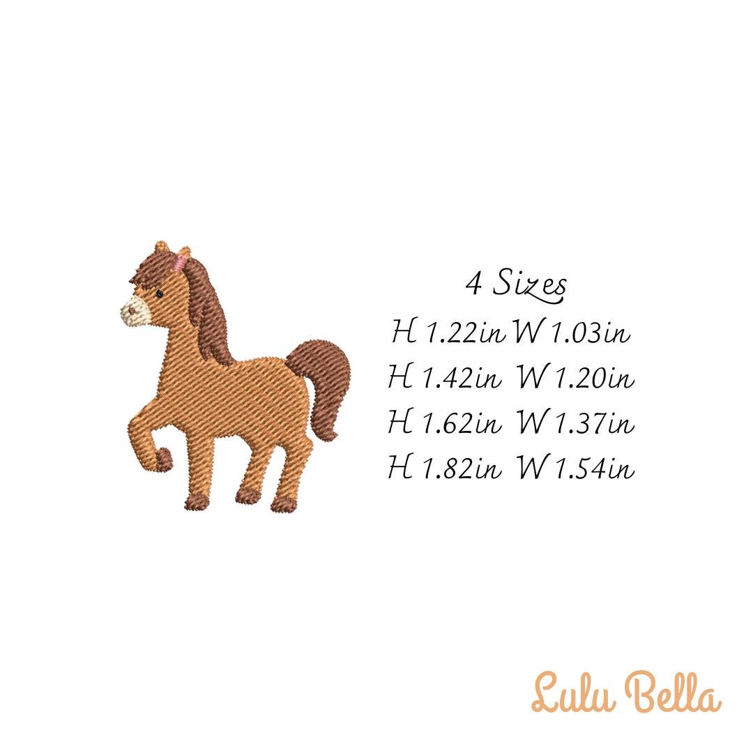 Pony Machine Embroidery Design - 4 Sizes - Horse Farm Animals Digital ...