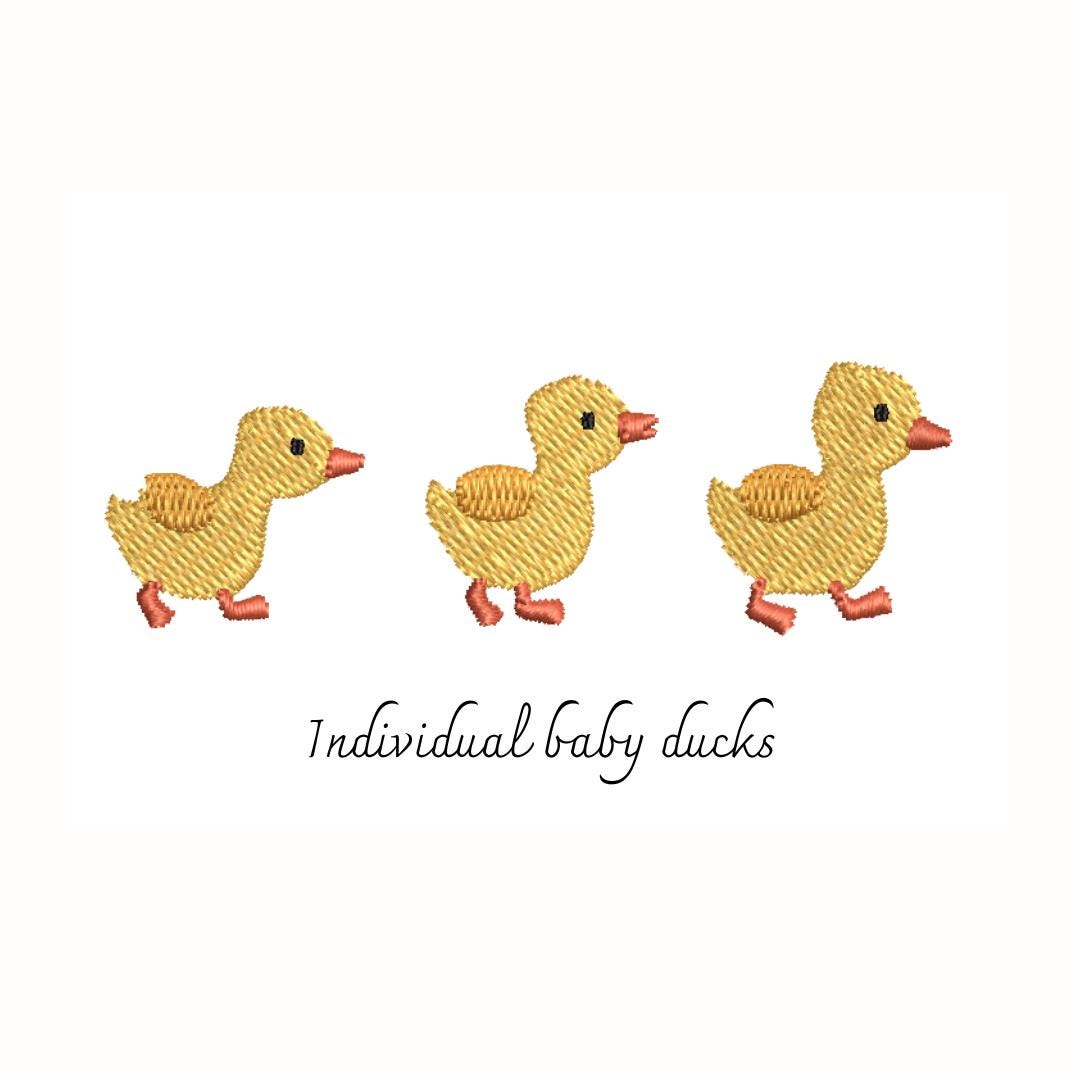 3 Individual Baby Duck Pack - Machine Embroidery - 3 Designs - 4 Sizes ...