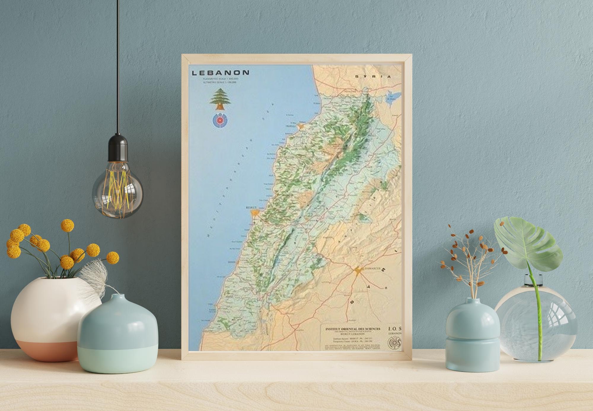 Map of Lebanon in Relief| 3D | Art | Post| Gifts| Memories of Lebanon ...