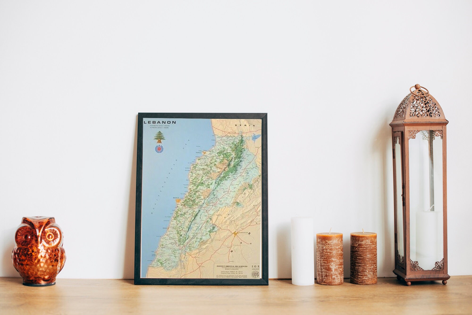 Map of Lebanon in Relief| 3D | Art | Post| Gifts| Memories of Lebanon ...