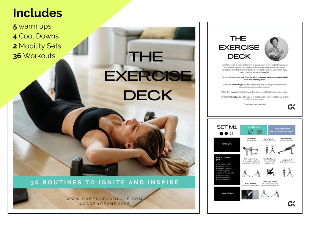 The Workout Deck - Etsy