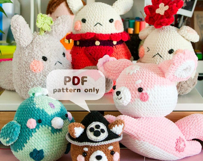 Genshin Impact Amigurumi Bundle: 6 Cute PDF Crochet Patterns for the ...
