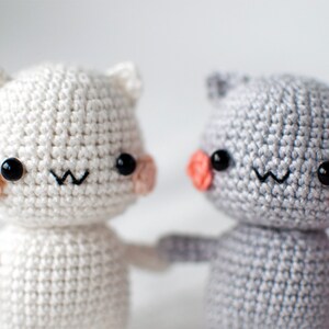 Peach and Goma Crochet PDF PATTERN Amigurumi Cats - Etsy Canada