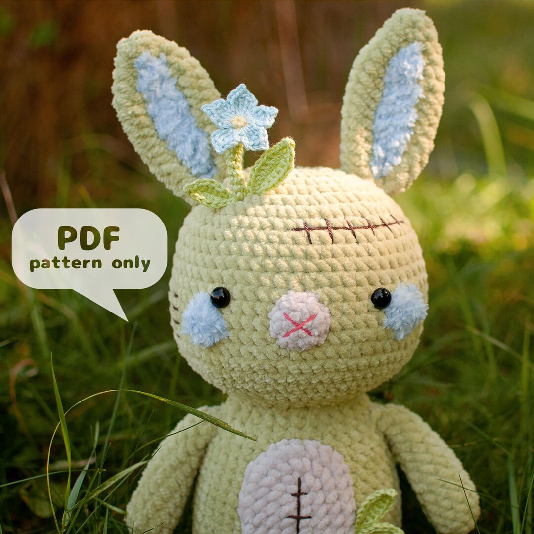 Rob the Zombie Rabbit — Amigurumi Crochet Pattern - Etsy