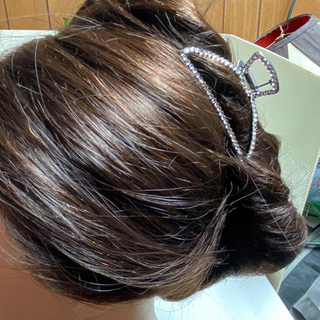 Hair Claw Clip/3 Inch Clip Hand Decorated W/ Glass Rhinestones/choice ...
