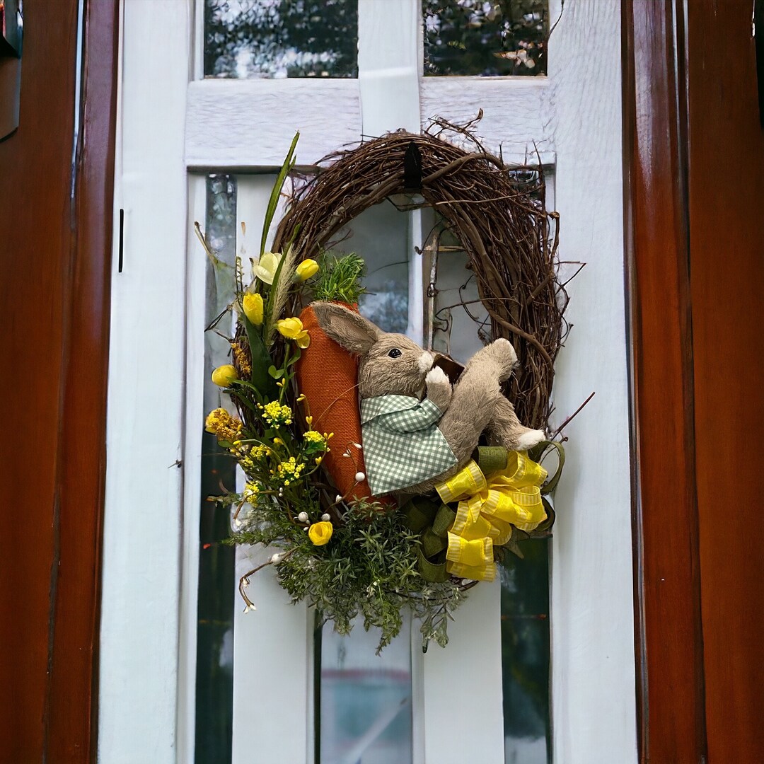 Easter Wreath, Bunny, Easter Bunny, Spring Wreath, Grapevine Wreath ...