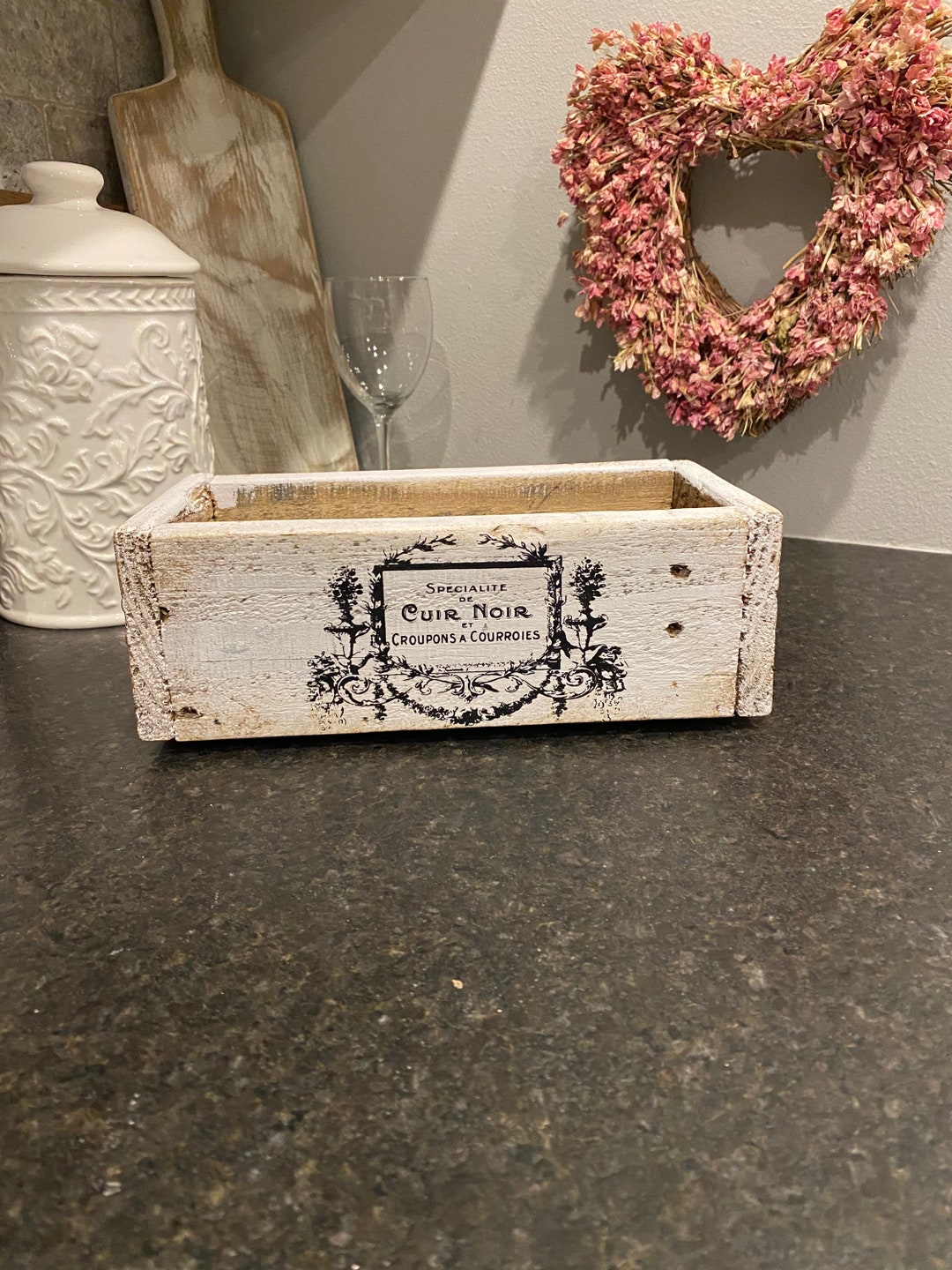 Rustic Country French Farmhouse, Decorative Box, Bin, Storage Box - Etsy