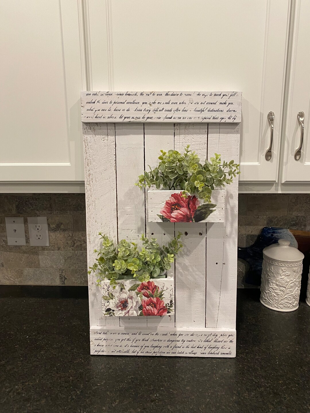 Rustic Country French Garden Wall, Wall Decor, Wall Hanging - Etsy