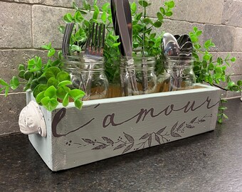 Rustic Country French Farmhouse Box Storage Box Decorative Box Table ...