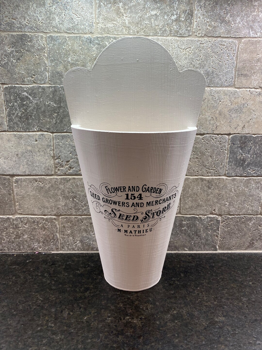 Wall Mounted Flower Container, Wall Art, Wall Decor, Wall Hanging ...