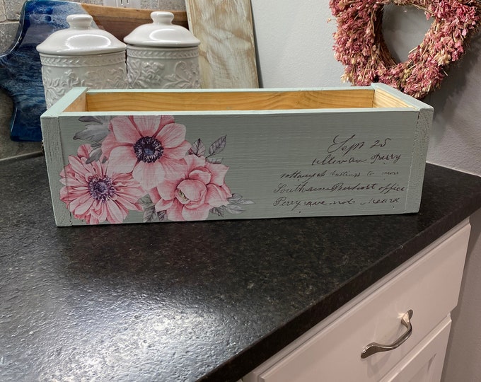 Rustic Country French Farmhouse Box Storage Box Decorative Box Table ...