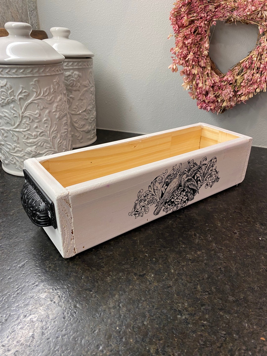 Rustic Country French Farmhouse Box Storage Box Decorative Box Table ...