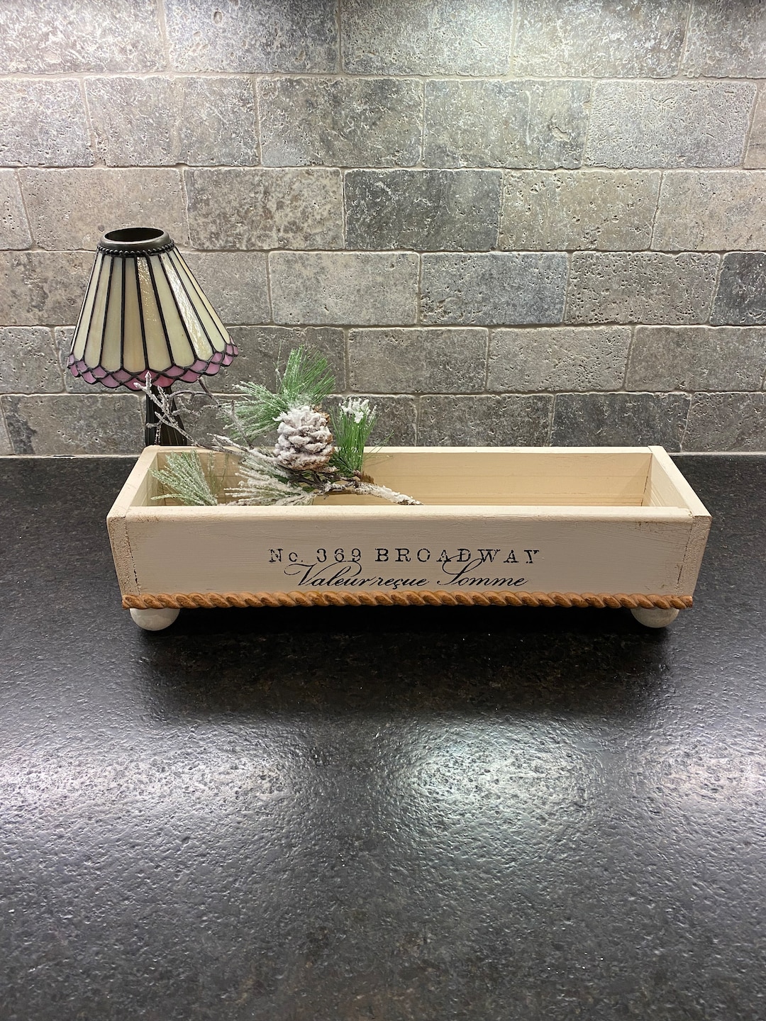 Rustic Country French Farmhouse Box Storage Box Decorative Box Table ...