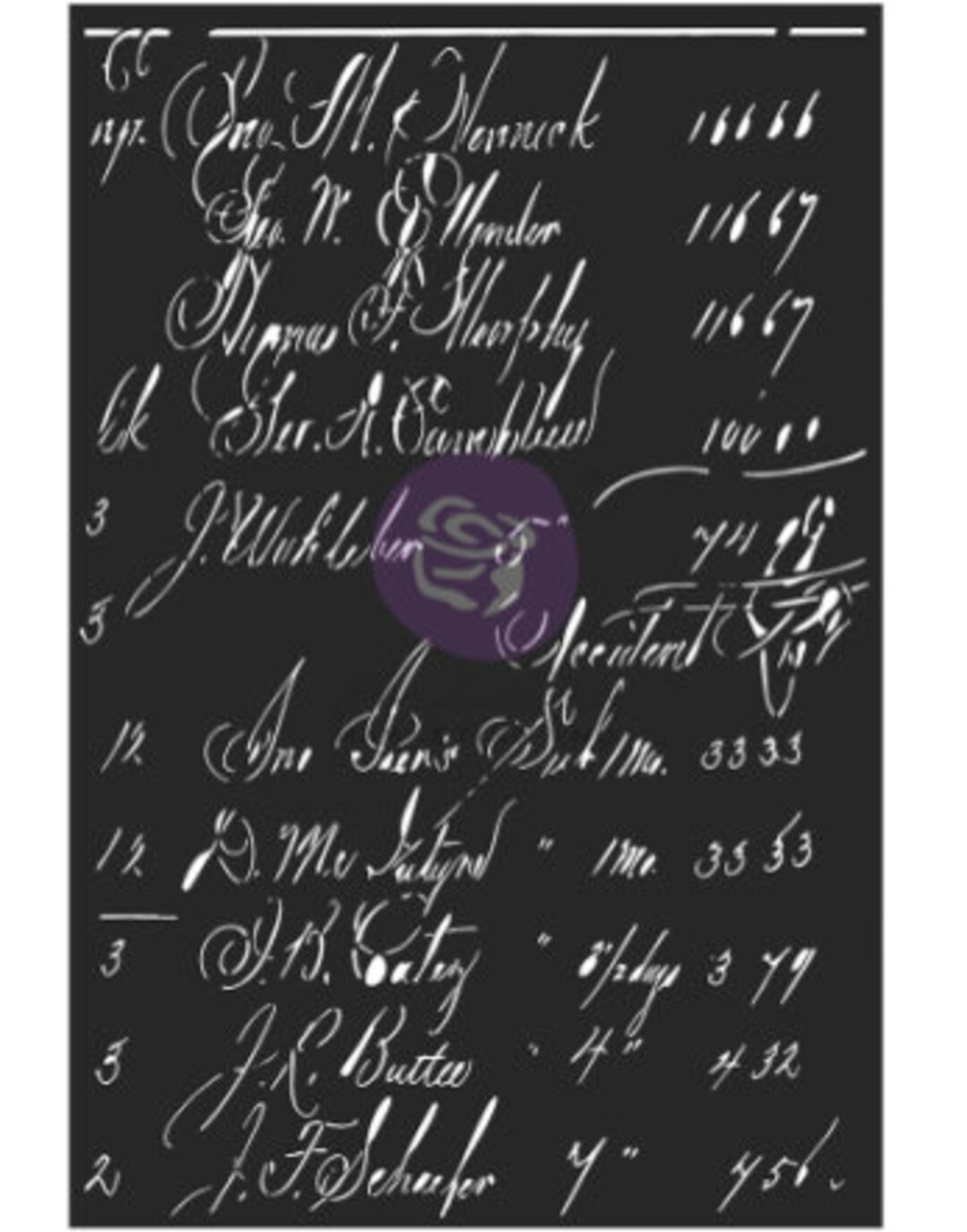 Stencils Calculations Redesign With Prima Old Signatures Vintage - Etsy