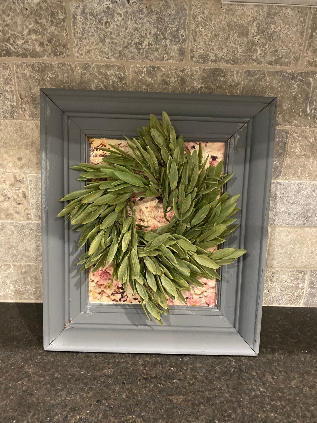 Rustic Country Farmhouse Frame and Wreath - Etsy