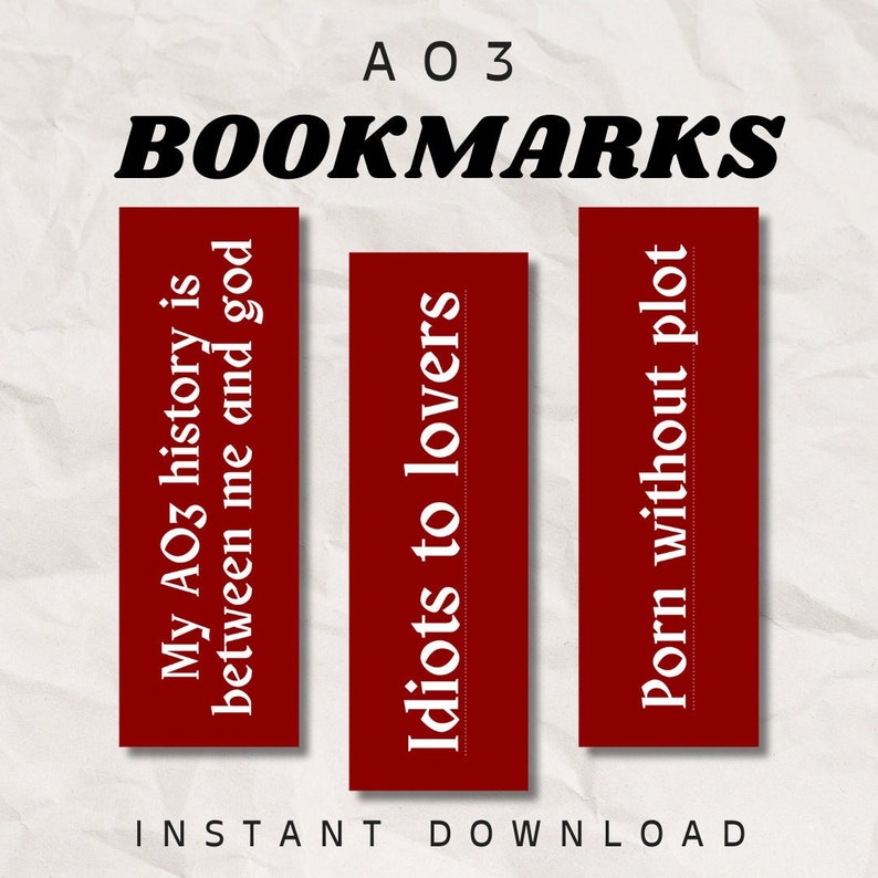 AO3 Printable Bookmarks Tropes Tags Fanfiction Fics Fanfic Books ...