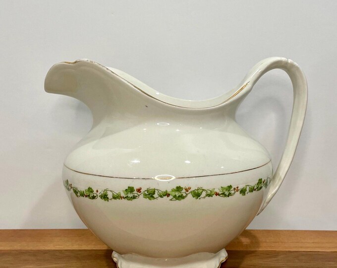 VERY RARE Antique Pitcher by Edwin M. Knowles China Co. Semi Vitreous ...