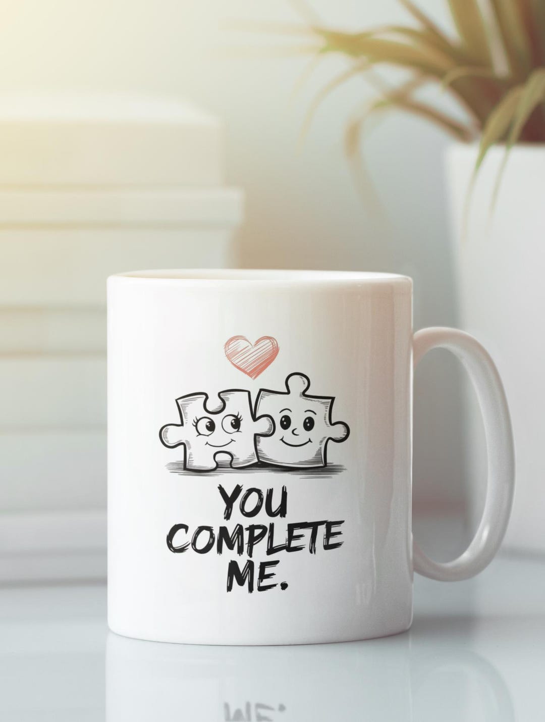Puzzle Mug – You Complete Me, Valentine's Day Gift - Etsy