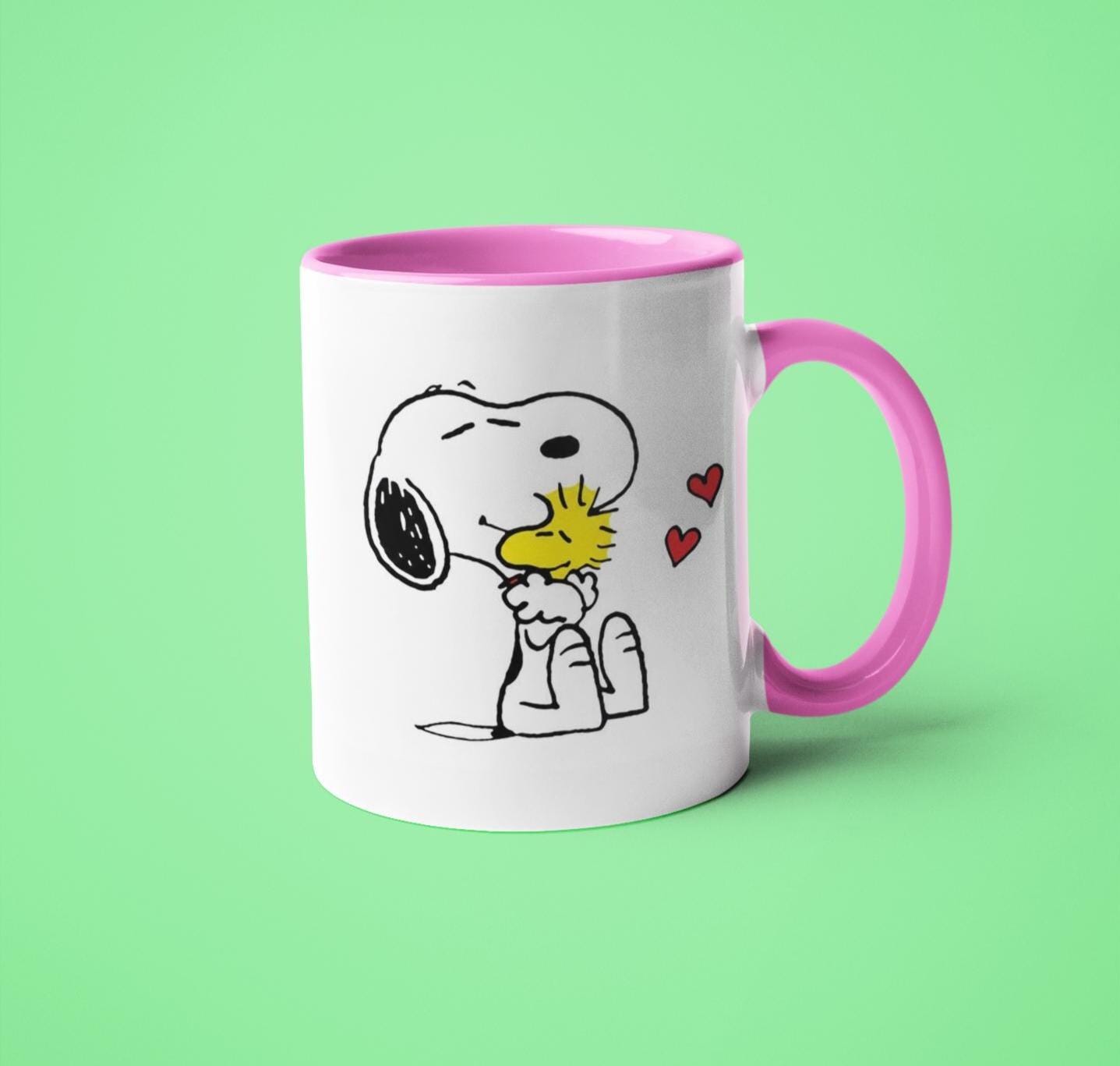 Snoopy Hug Mug – Cute Friendship Gift – Peanuts Love Cup With Woodstock ...