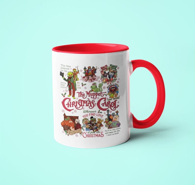 The Muppet Christmas Carol Mug – Festive Holiday Cup With Quotes ...