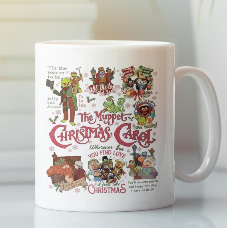The Muppet Christmas Carol Mug – Festive Holiday Cup With Quotes ...