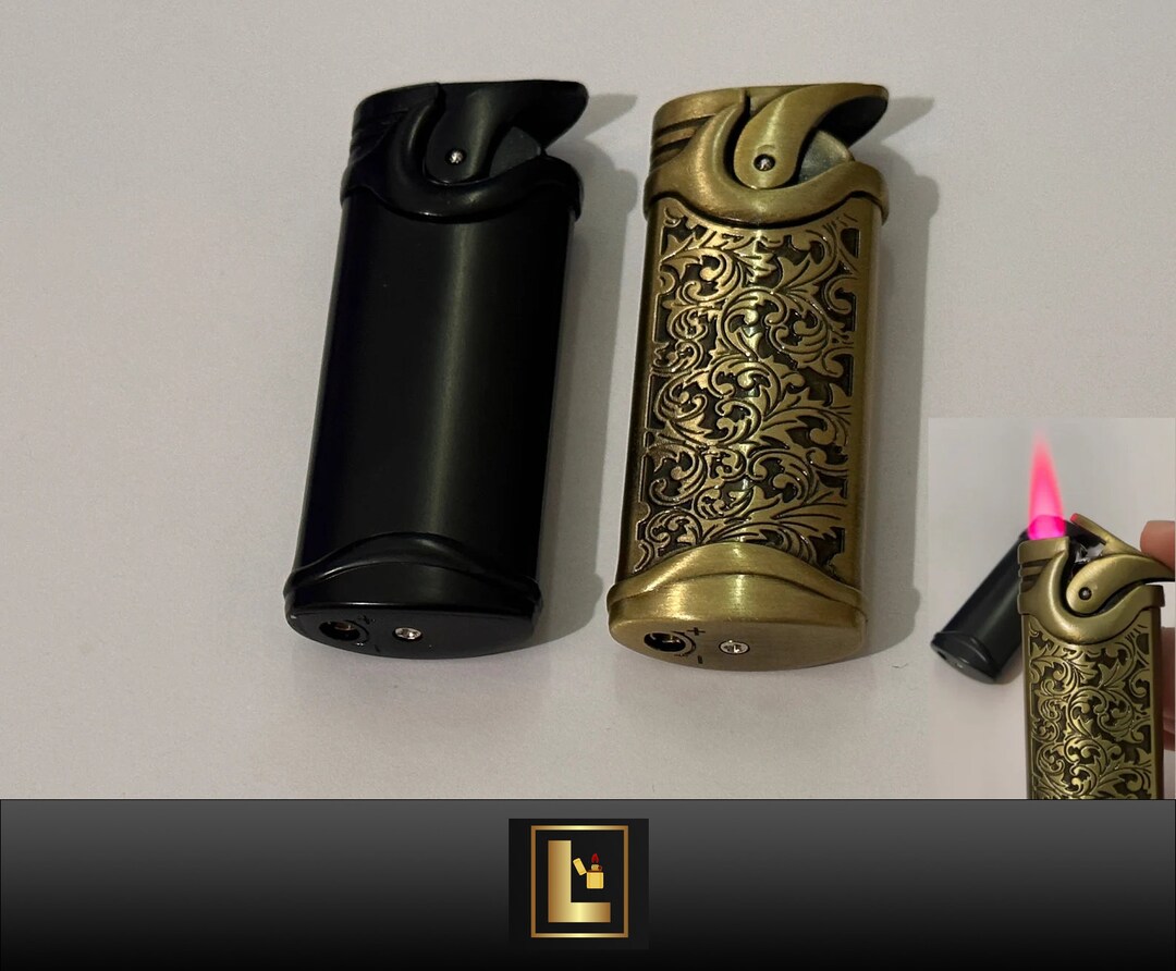 Vintage Style Pink Flame Lighter || Flame Lighter || Refillable ...