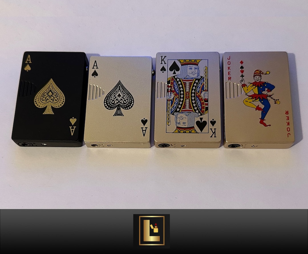 Personalized Playing Card Lighter / 4 Styles - Etsy