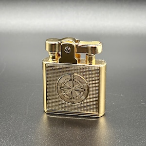 Vintage Style Compass Lighter || Flame Lighter || Refillable ...