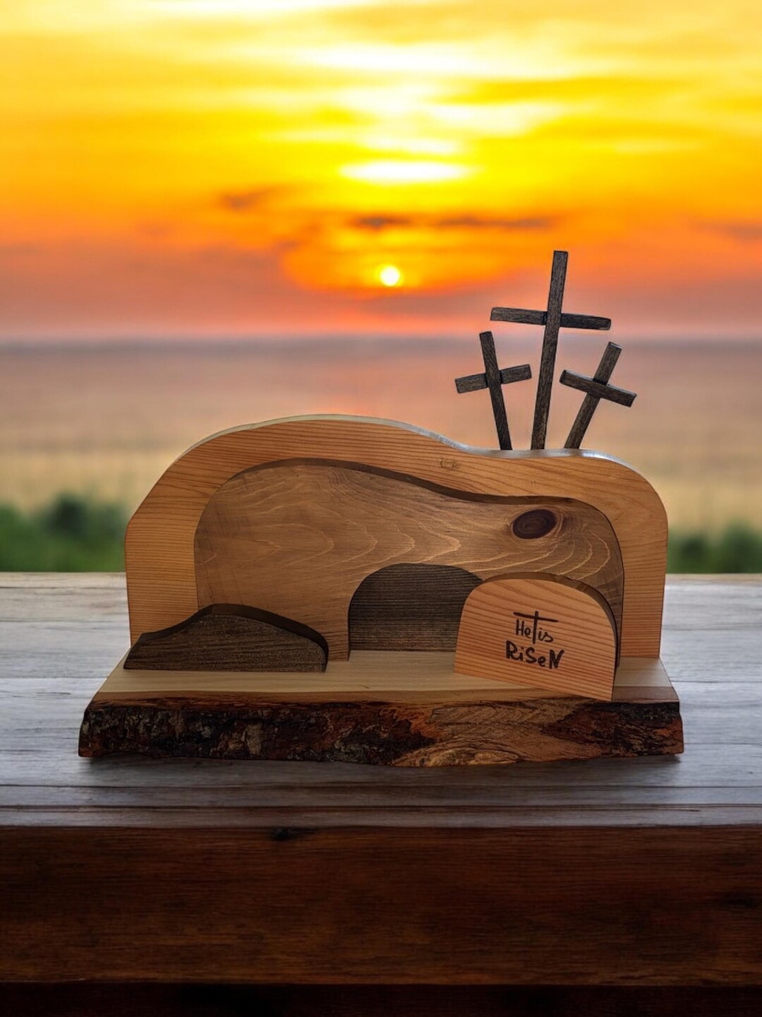 Empty Tomb. Hand Made he is Risen Decoration Made From Wood. - Etsy