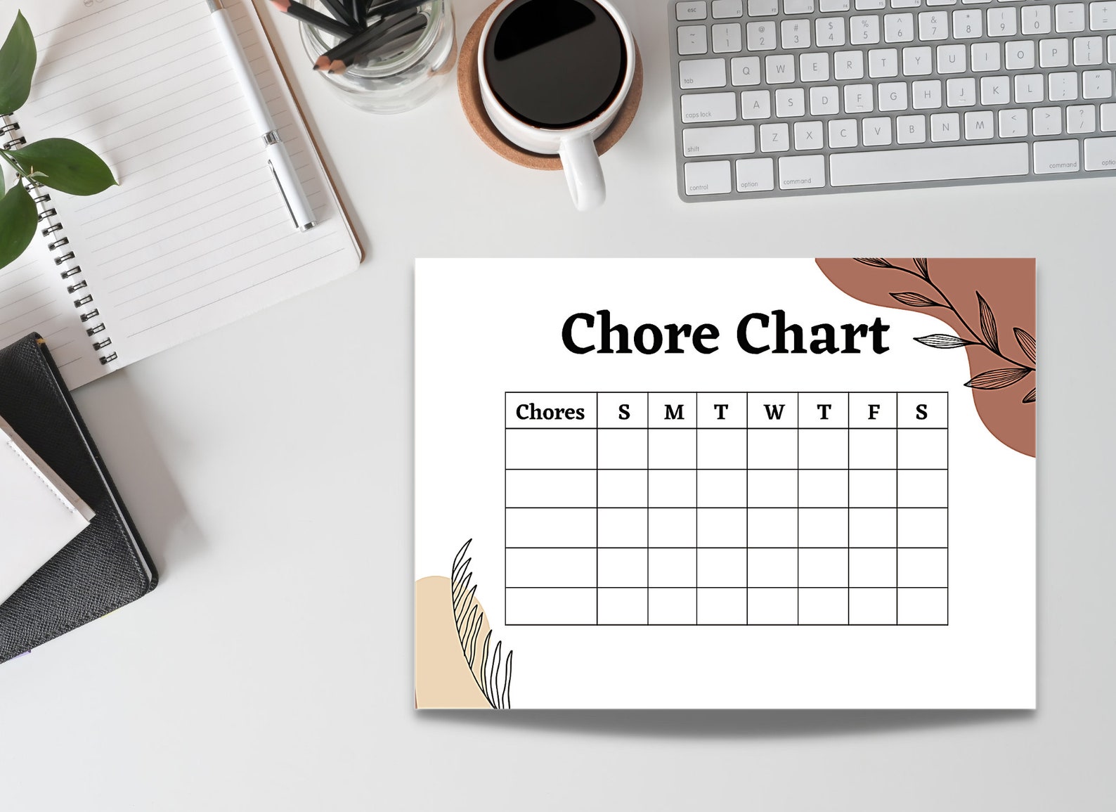 Boho Chore Chart Printable Chore Chart Digital Chart - Etsy