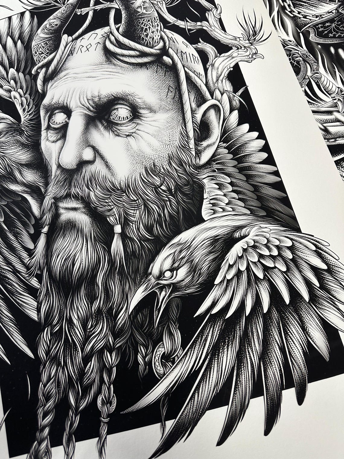 Mimir / God of War Ragnarok A2 Art Print, Kratos, Fenrir, Gaming Room ...